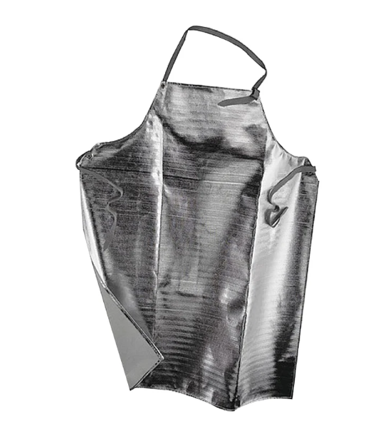 Aluminized Heat Resistant Safety Apron 24" x 48" — Tabletop Furnace